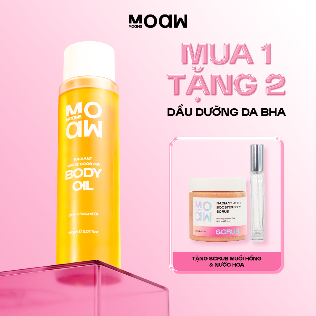 [MUA 1 TẶNG 2] Dầu Dưỡng Trắng Da Body MOAW MOAWS – Căng Bóng, Dưỡng Ẩm ...