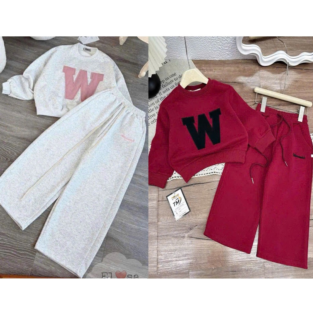 BỘ NỈ QUẦN XUÔNG HIỆN ĐẠI CHO BÉ GÁI 8-21KG | Shopee Việt Nam