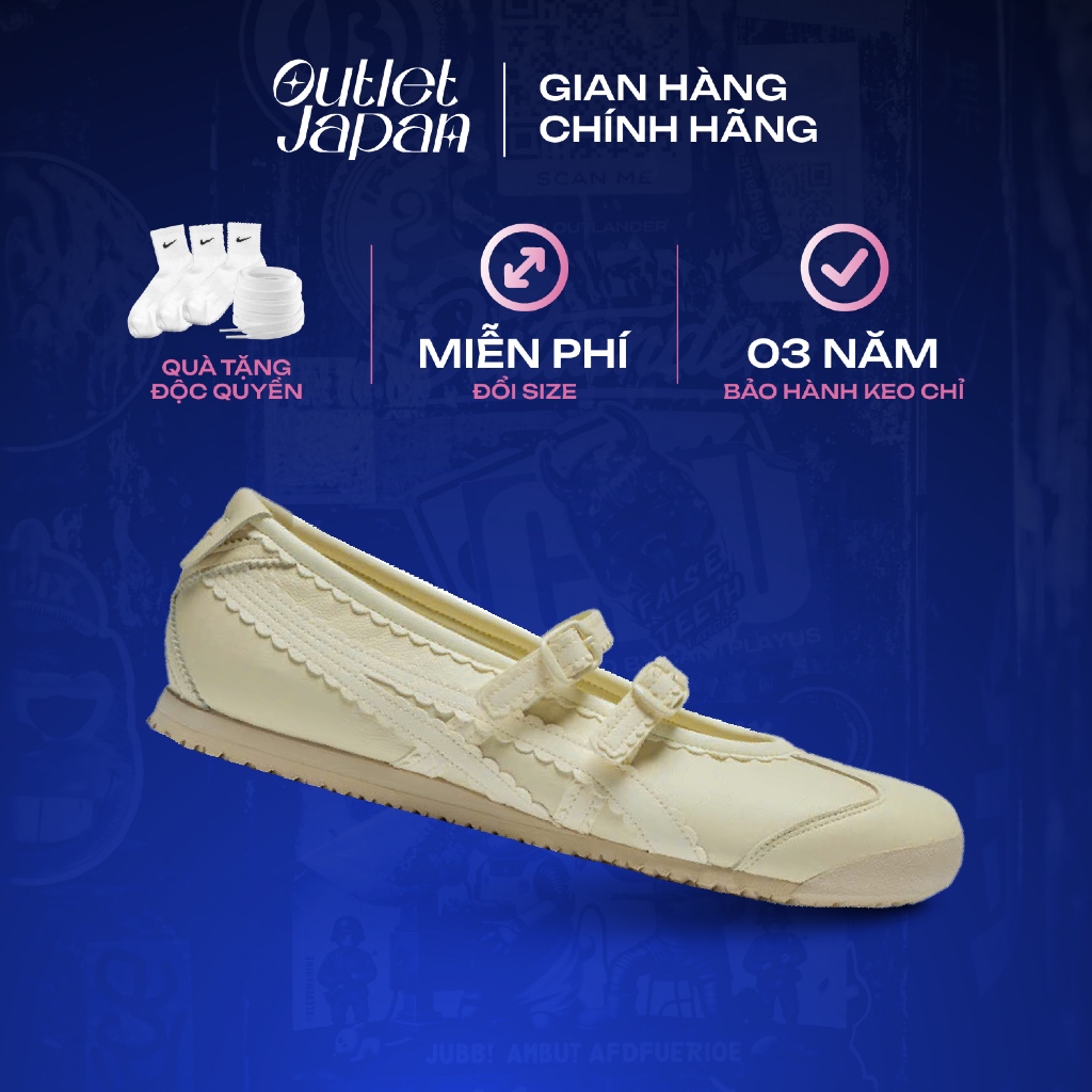 Giày Onitsuka Tiger Ballet 'Cream' chính hãng, Onitsuka Tiger real ...