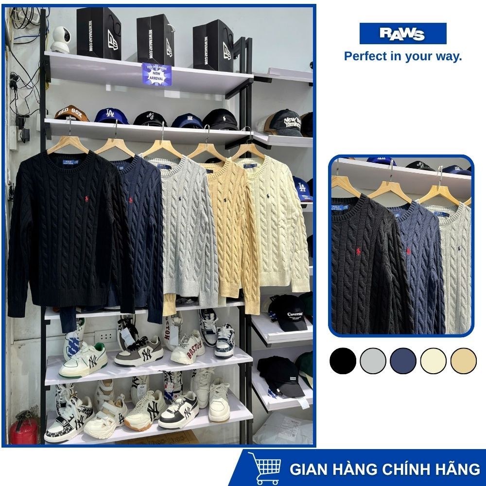 [RAWS] Áo len Ralph Lauren logo ngực chính hãng | Shopee Việt Nam