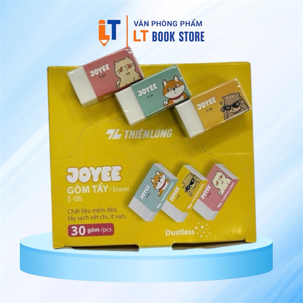 Combo 5 cục Gôm xóa Thiên Long E06 - gôm tẩy siêu sạch, giao màu ngẫu ...