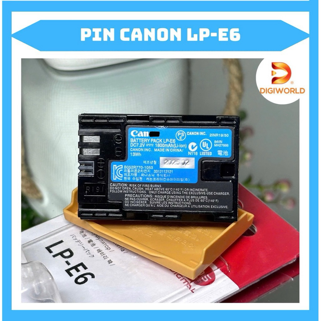 Pin Canon LP-E6 Cho Canon 60D, 70D, 6D, 7D, 5D MARK II, 5D MARK III, 7D ...
