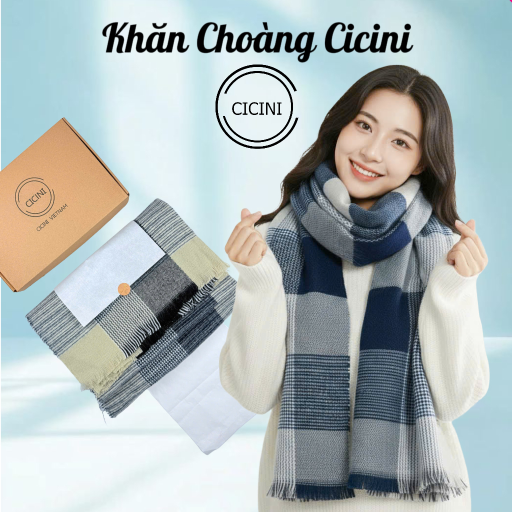 Khăn Quàng Cổ Cicini Cao Cấp Mã K11 Dành Cho Nam Nữ, Khăn Đôi Mùa Đông ...