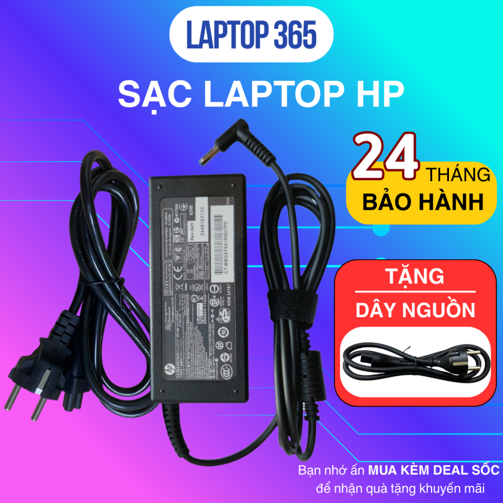 Sạc Laptop HP chân kim nhỏ / sạc HP chân kim to 2.31A 45W / 3.33A 65W ...