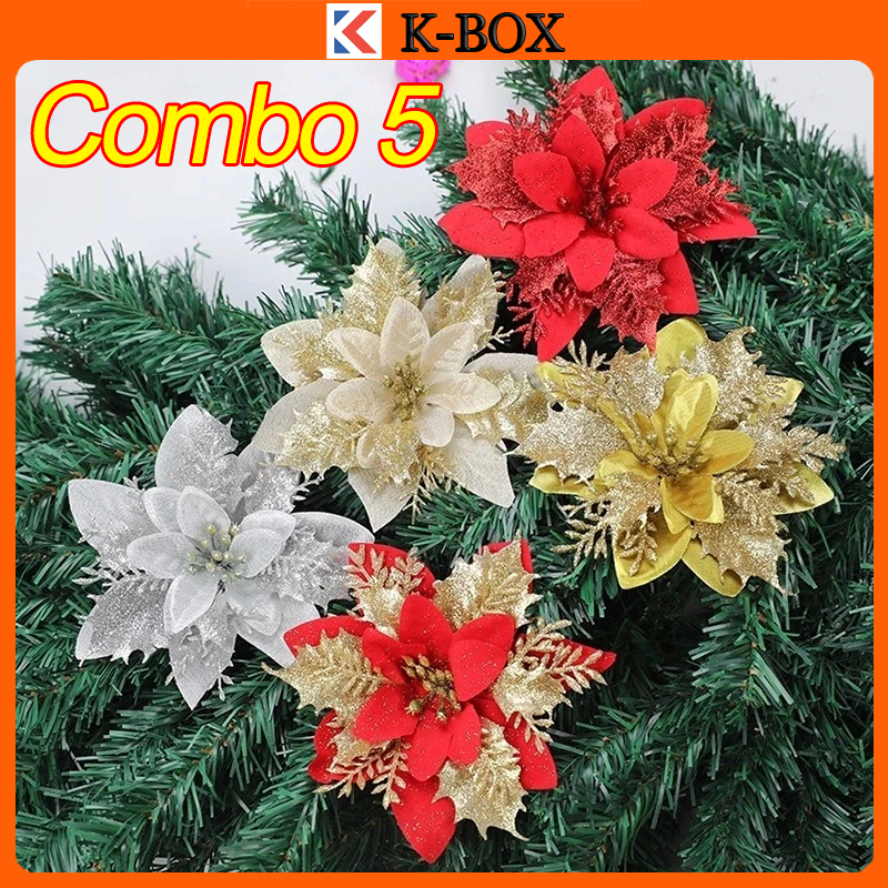 hoa trạng nguyên Kép KIM TUYẾN trang trí noel, làm oản tài lộc | Shopee Việt Nam