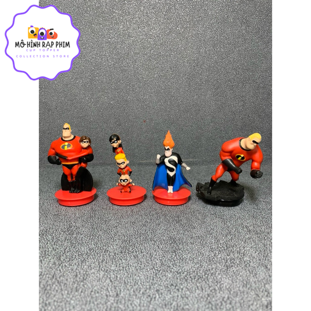 MÔ HÌNH RẠP PHIM, CUP TOPPER FIGURE PHIM INCREDIBLE | Shopee Việt Nam