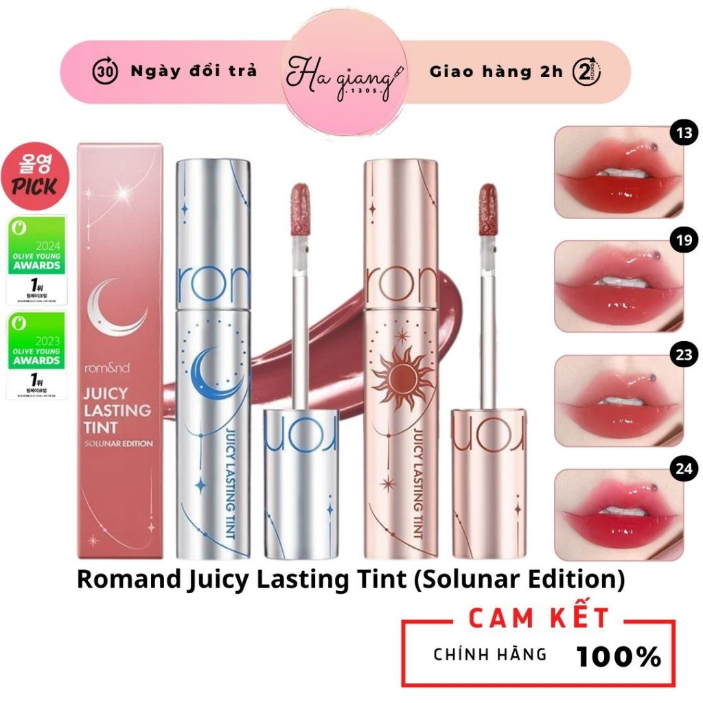 [NEW - Solunar Edition] Son Tint Bóng Romand The Juicy Lasting Tint 13 ...