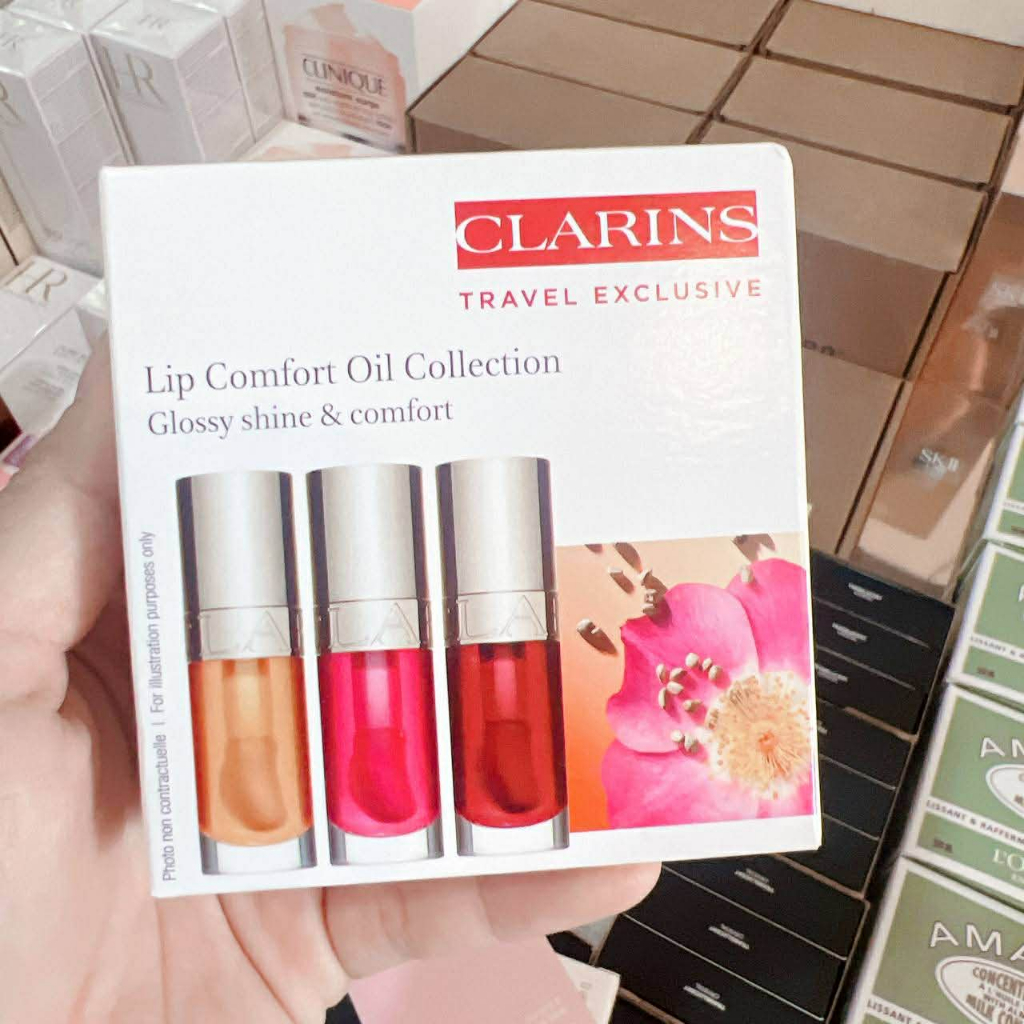 Son dưỡng Clarins Lip Comfort Oil màu 01 03 04 fullszie fullbox ...