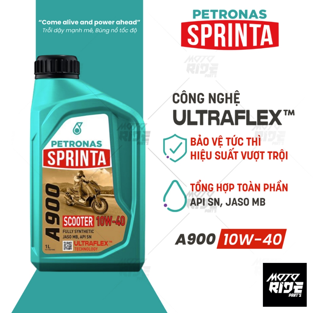 PETRONAS SPRINTA A900 / F900 NHỚT ĐỘNG CƠ TỔNG HỢP 10W-40 4T | Shopee ...