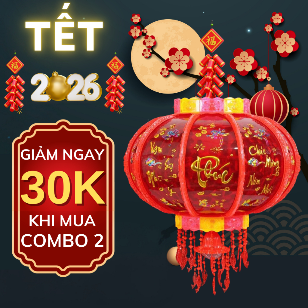 Đèn lồng điện mẫu mới nhất 2026 bản tiếng việt, lồng đèn điện xoay 360 ...