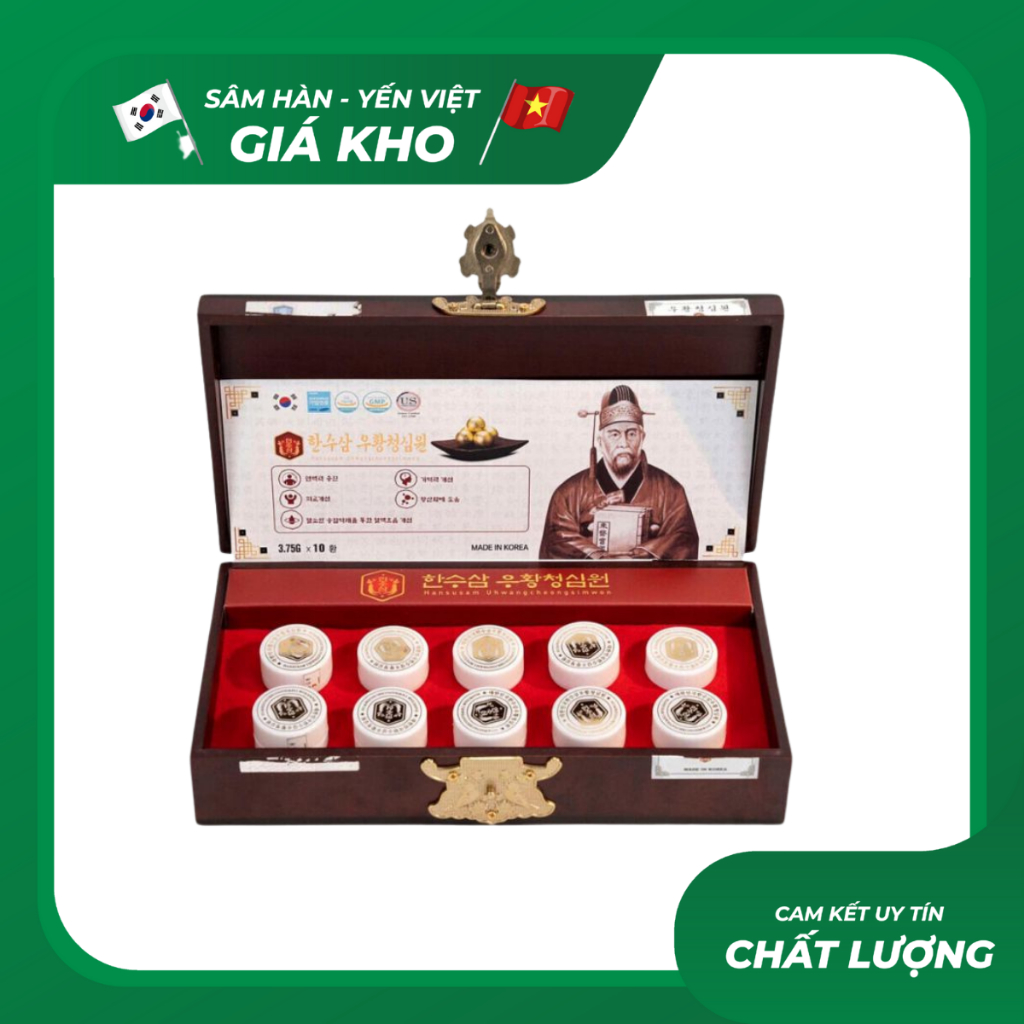 An Cung Thanh Tâm Hoàn Hansusam (10 viên x 3,75g) | Shopee Việt Nam