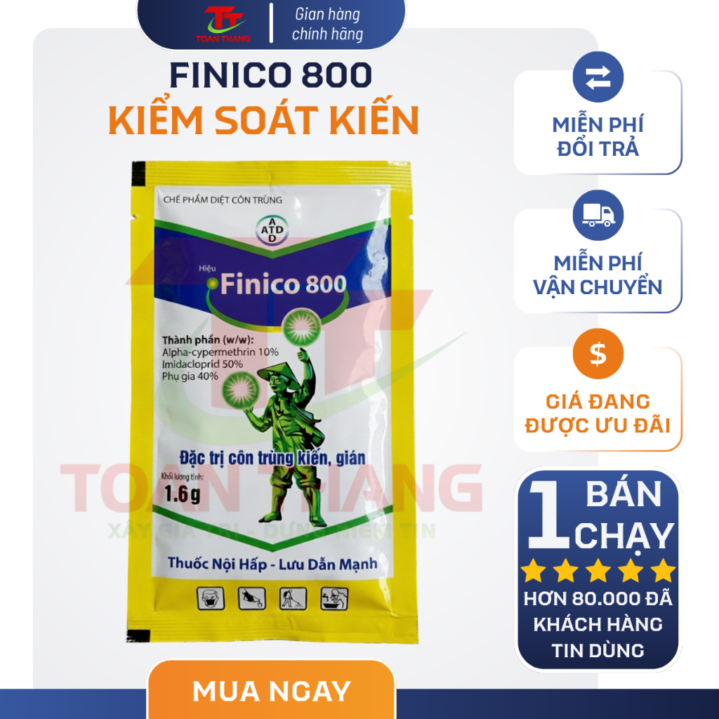 [GIÁ HỜI] Finico 800 Diệt Kiến Lửa, Kiến Riện, Kiến Trên Cây Trồng. Sản ...