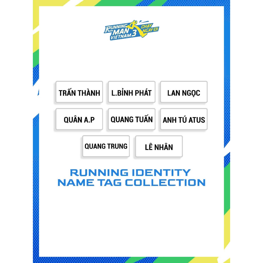Bảng Tên Running Man Vietnam 3 | Name Tag Collection | FOREST ...
