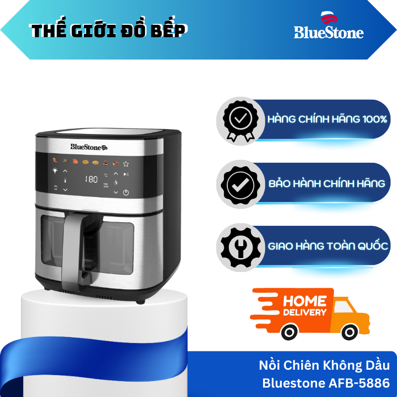 Nồi Chiên Không Dầu BlueStone AFB-5886 9L – Hợp Kim Nhôm Phủ Chống Dính ...