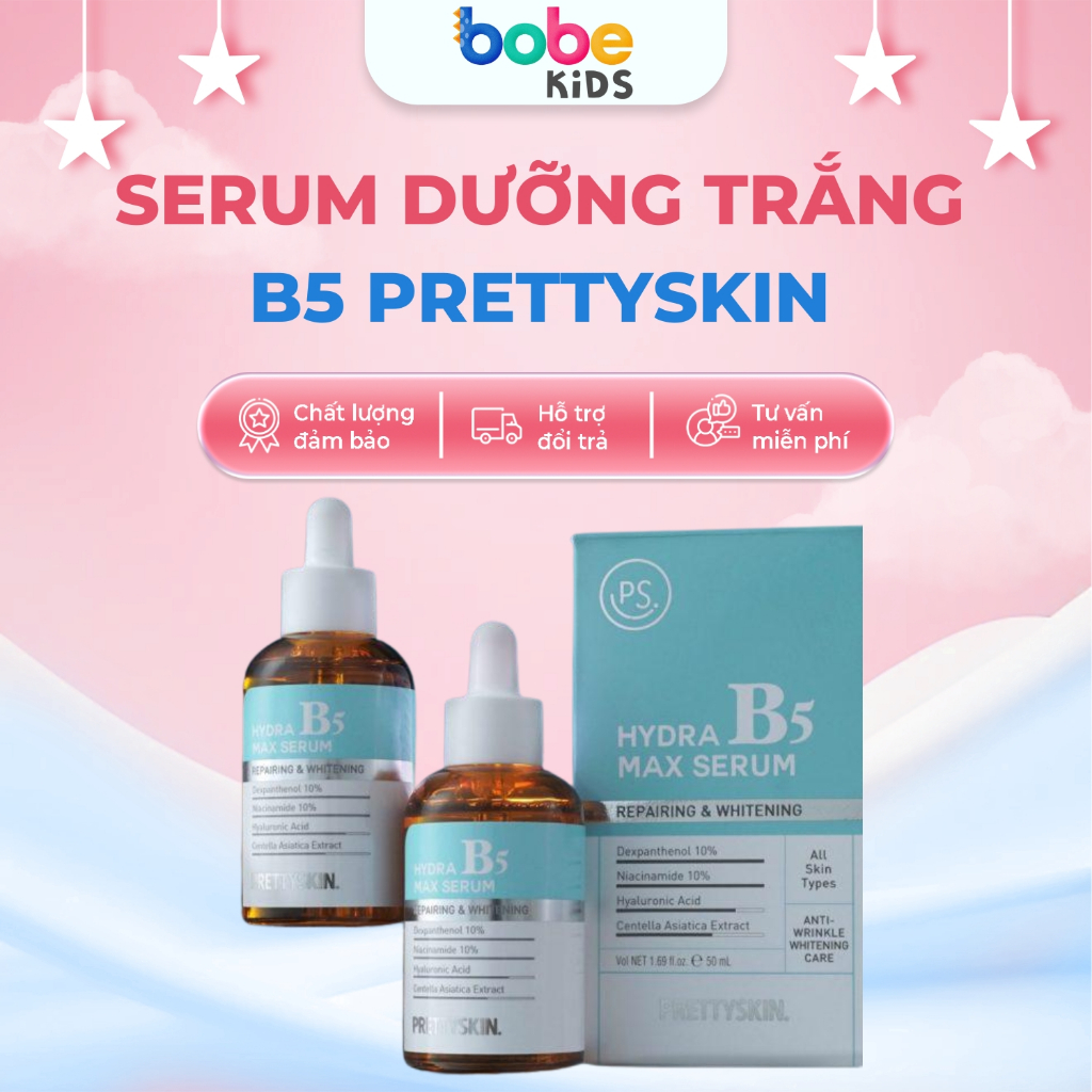 Serum Dưỡng Trắng Phục Hồi B5 Pretty skin Hydra B5 Ngăn Lão Hóa, Se ...