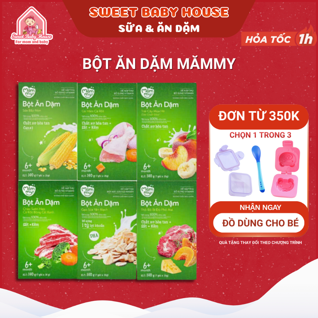 Bột ăn dặm Mămmy cho bé từ 6 tháng tuổi - Sweet Baby House | Shopee ...