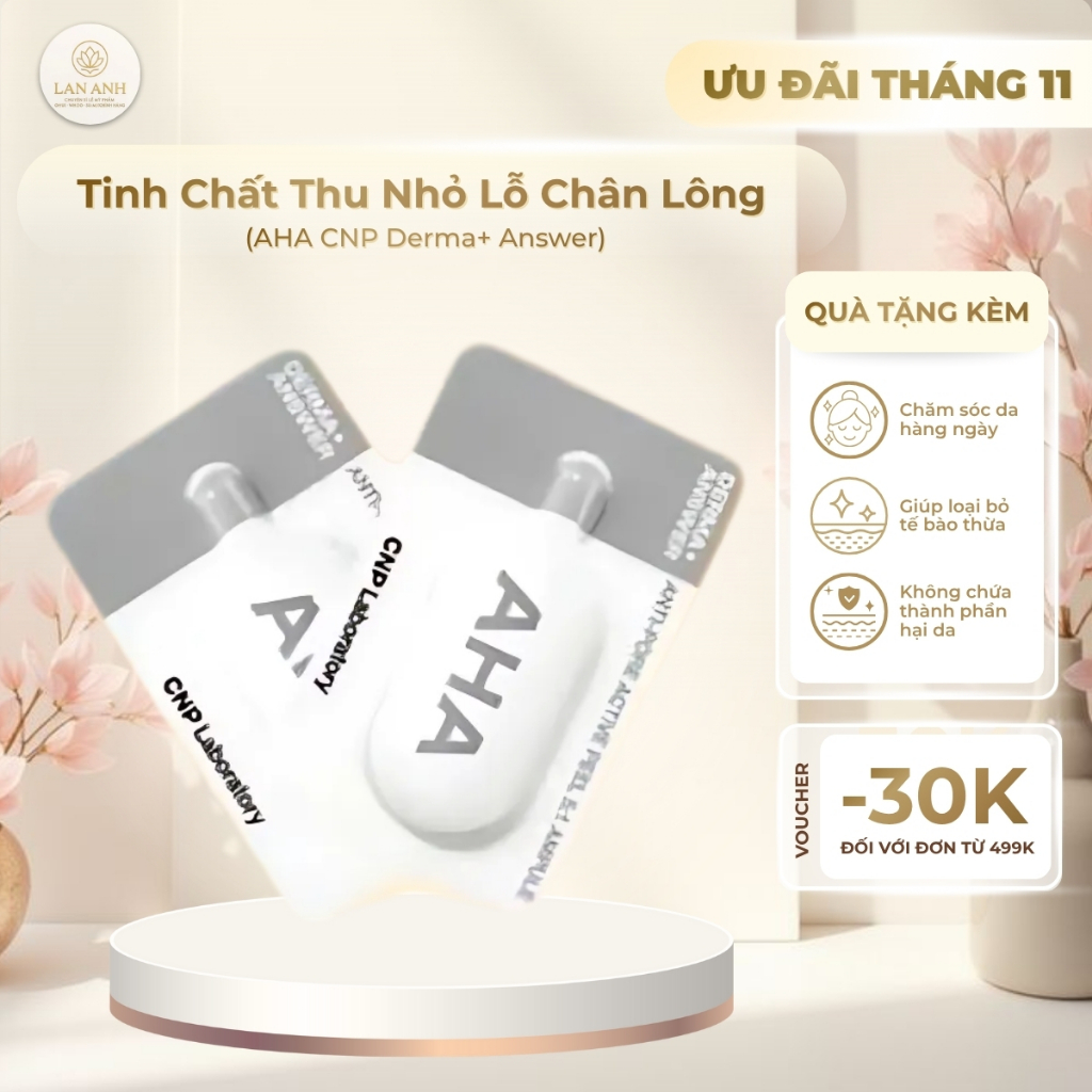 [Combo 10 Vỉ] Tinh Chất Thu Nhỏ Lỗ Chân Lông AHA CNP Derma+ Answer ...
