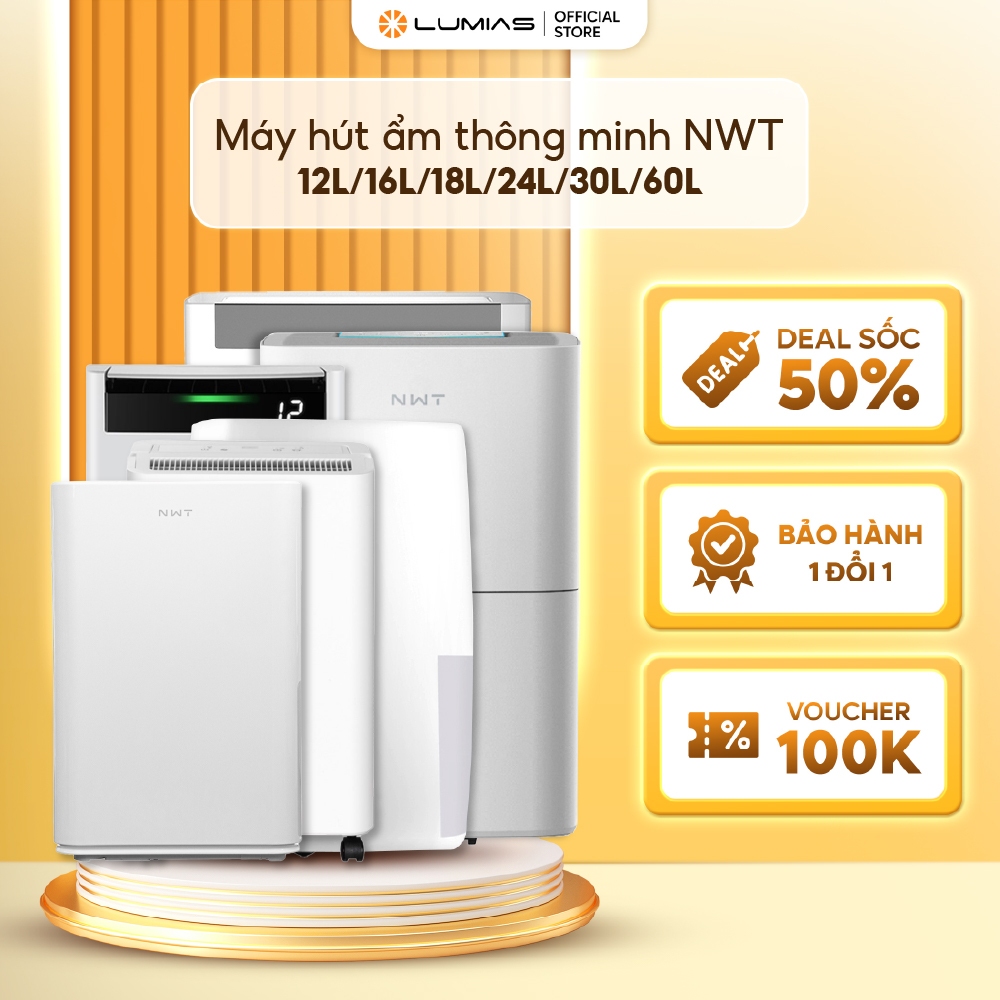 Máy hút ẩm thông minh New Widetech 12L/16L /18L/ 24L /30L/60L - BH 18 ...
