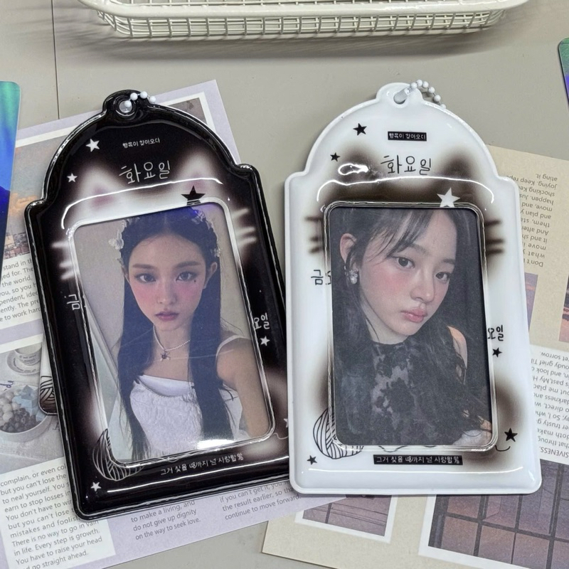 Card Holder Mèo Trắng Đen Dễ Thương Dùng Đựng Card Kpop | Shopee Việt Nam