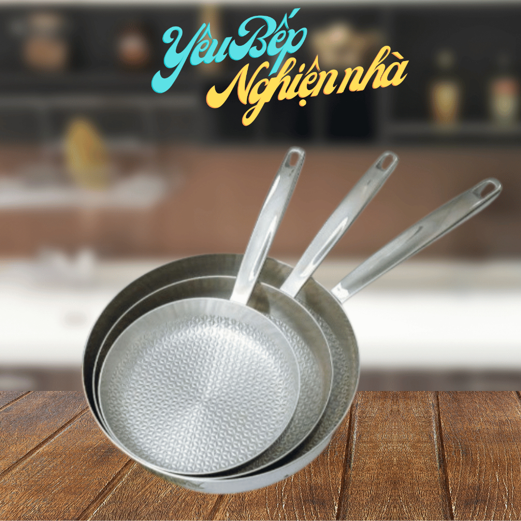 [HCM] Chảo inox Kaiyo Embrossed Silver Crown – Đỉnh cao của bếp sang ...