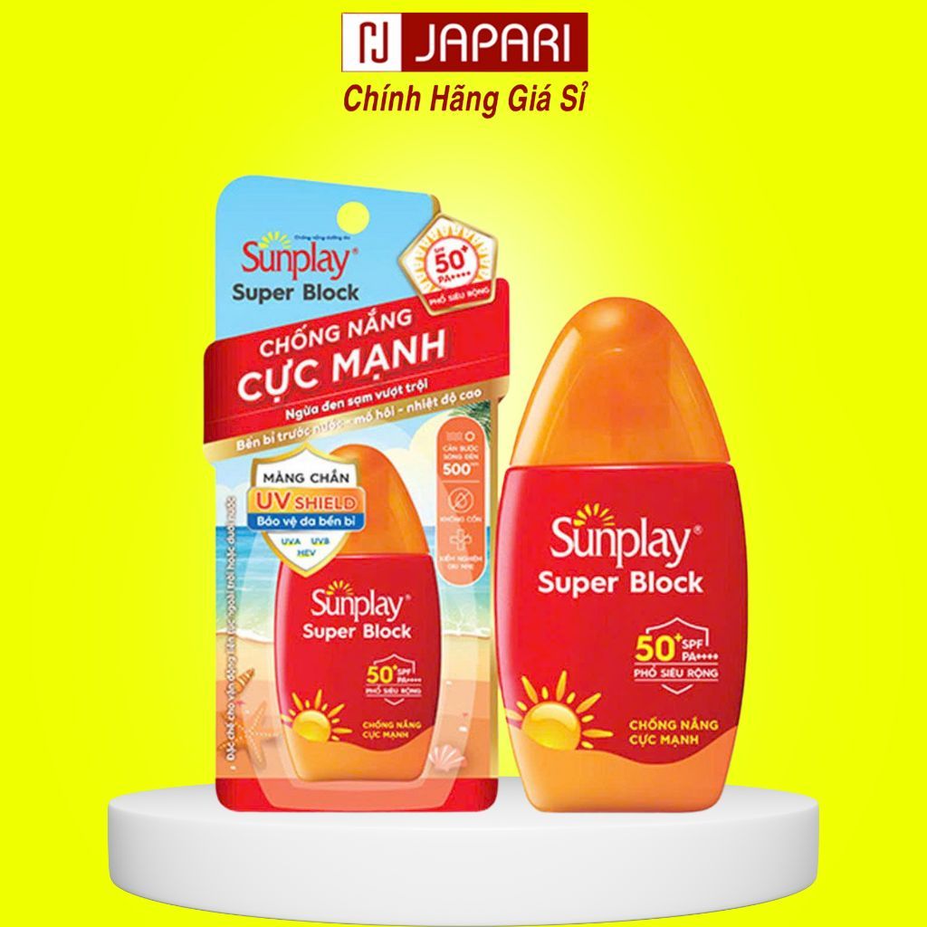 Kem Chống Nắng Sunplay Super Block SPF50- KCN Sunplay Đỏ 70g 30g Cho Da ...