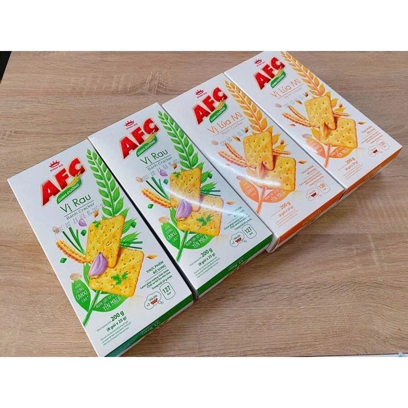 ( SALE LỚN ) Bánh Cracker AFC hộp 172g vị Lúa mỳ,rau,Bánh Kinh Đô AFC ...