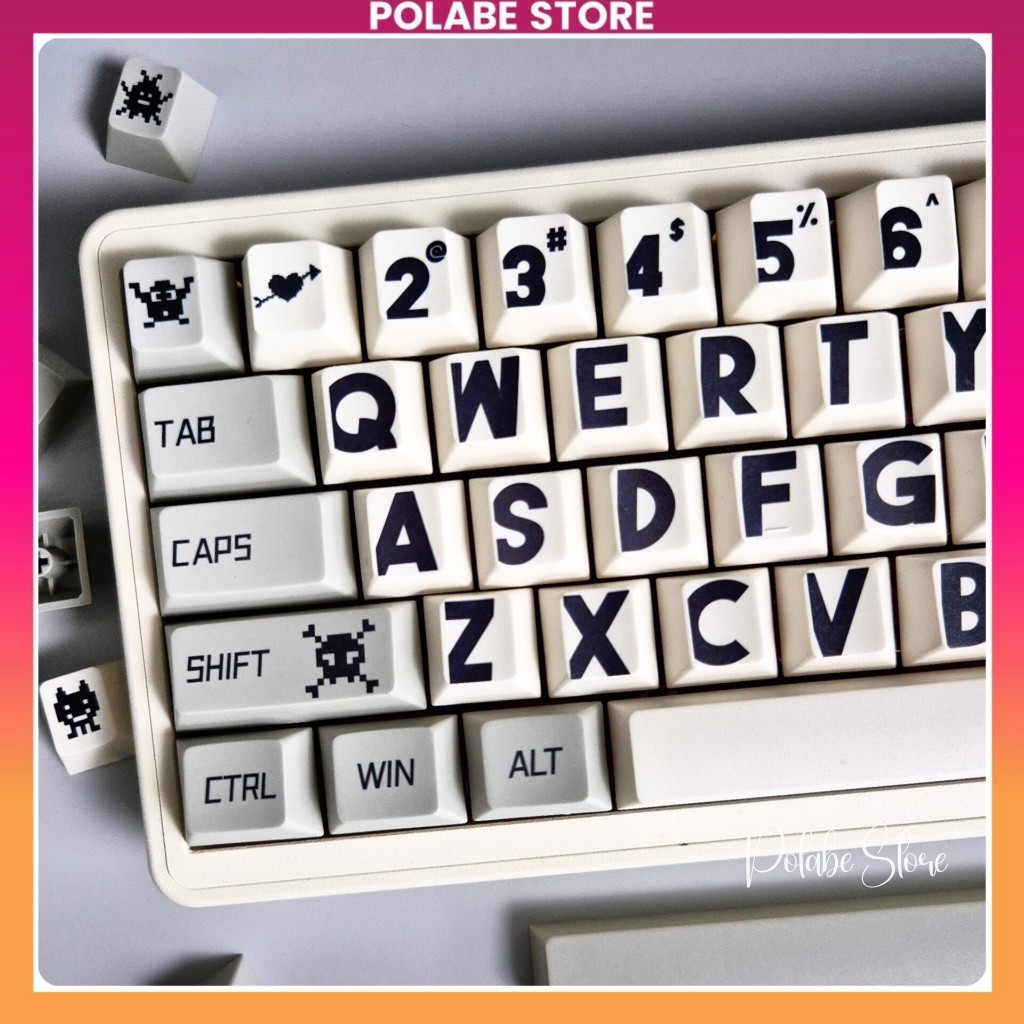 Keycap Retro Big Font Cherry Profile Keycap cổ điển font chữ to bàn ...