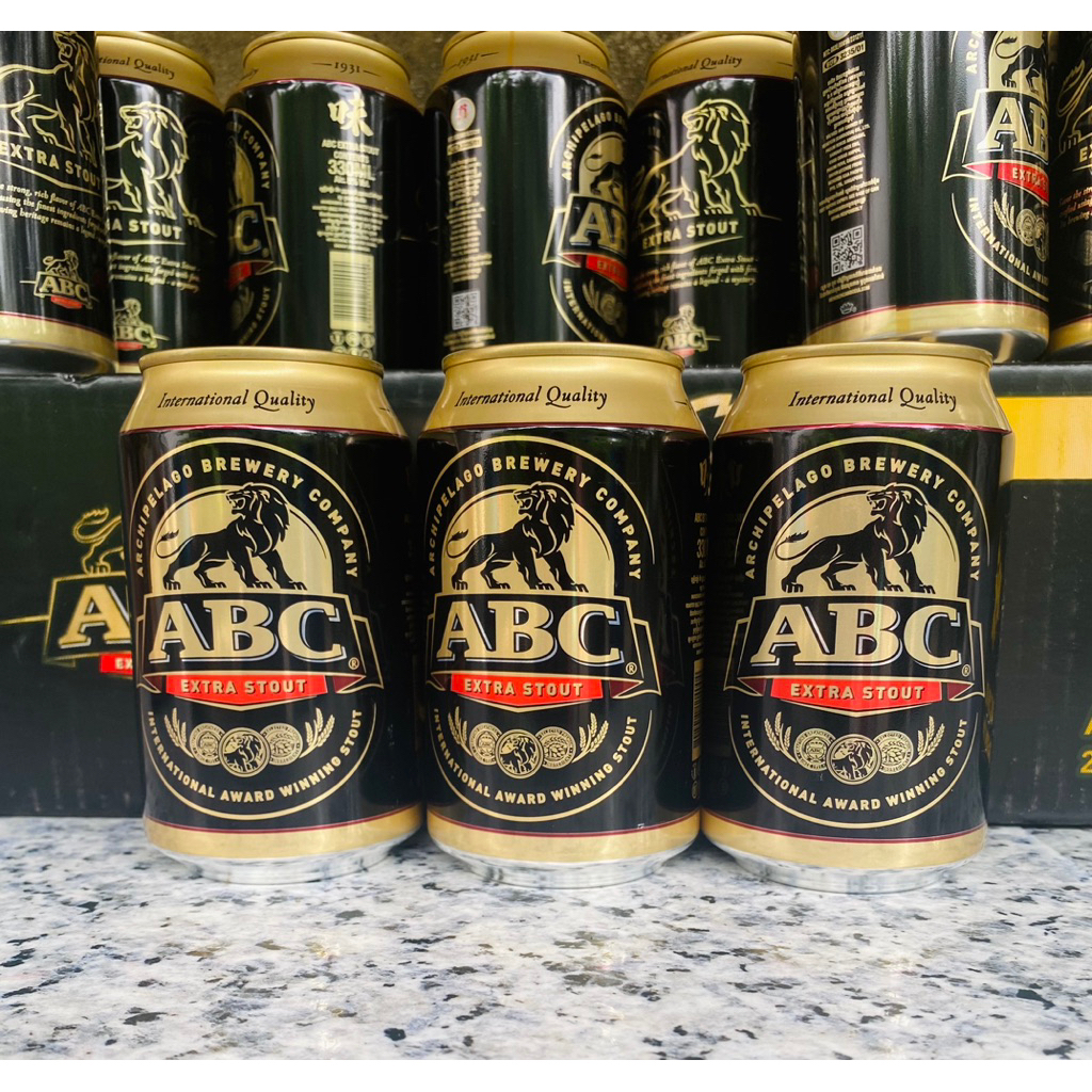 Thùng 24 Lon Bia Đen ABC Extra Stout Campuchia 330ml Nồng Độ 8% ...