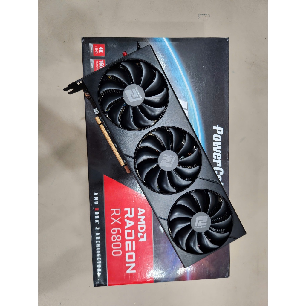 Card màn hình VGA RX 6800 16GB GDDR6 PowerColor Fighter (AXRX 6800 ...