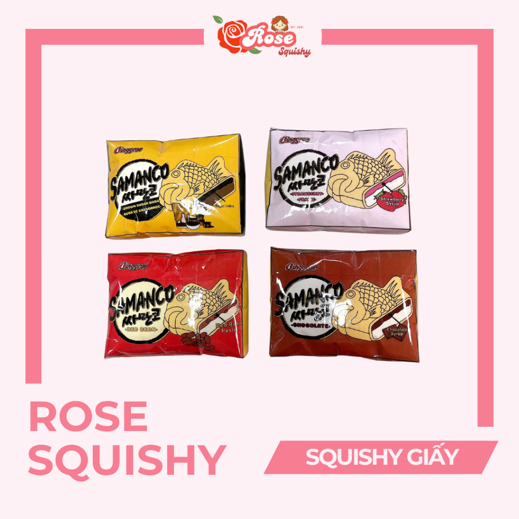 Rose Squishy | Squishy Giấy Kem Cá Hàn Quốc - Đồ Chơi Squishy Giấy Food ...