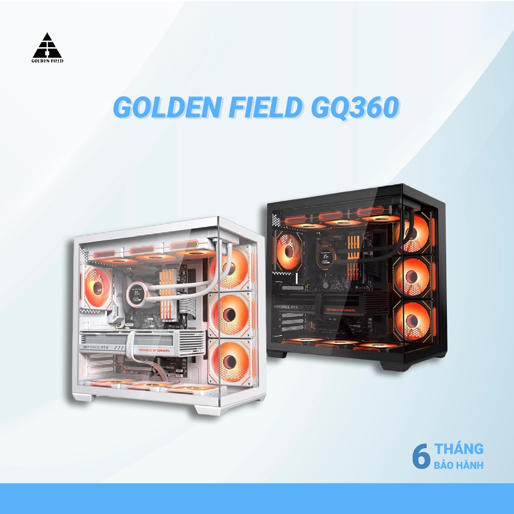 VỎ CASE PC BỂ CÁ GOLDEN FIELD GQ 360 E-ATX | Shopee Việt Nam
