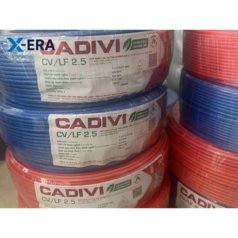 Dây cáp Cadivi Đơn CV 2.5 -0,6/1 KV – cuộn 100m – Cu/PVC 2.5-0,6/1 KV | Shopee Việt Nam