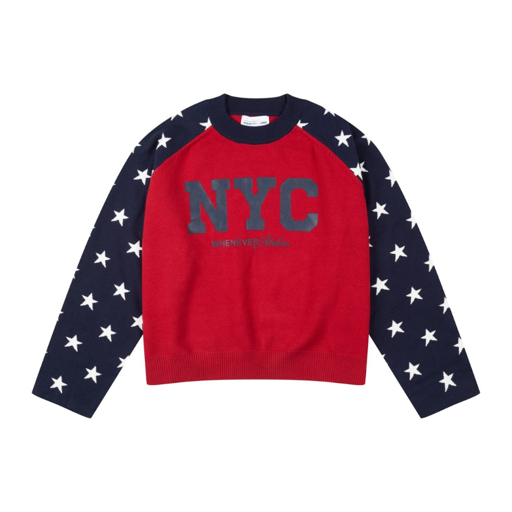 "WHENEVER" Áo Sweater Whenever Atelier Raglan Form Boxy Local Brand ...