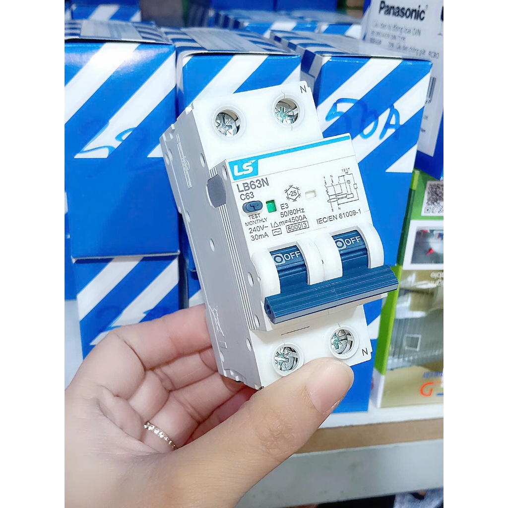 CB chống giật LS 2P - 10A, 16A, 20A, 25A, 32A, 40A, 63A HÀNG CHÍNH HÃNG ...