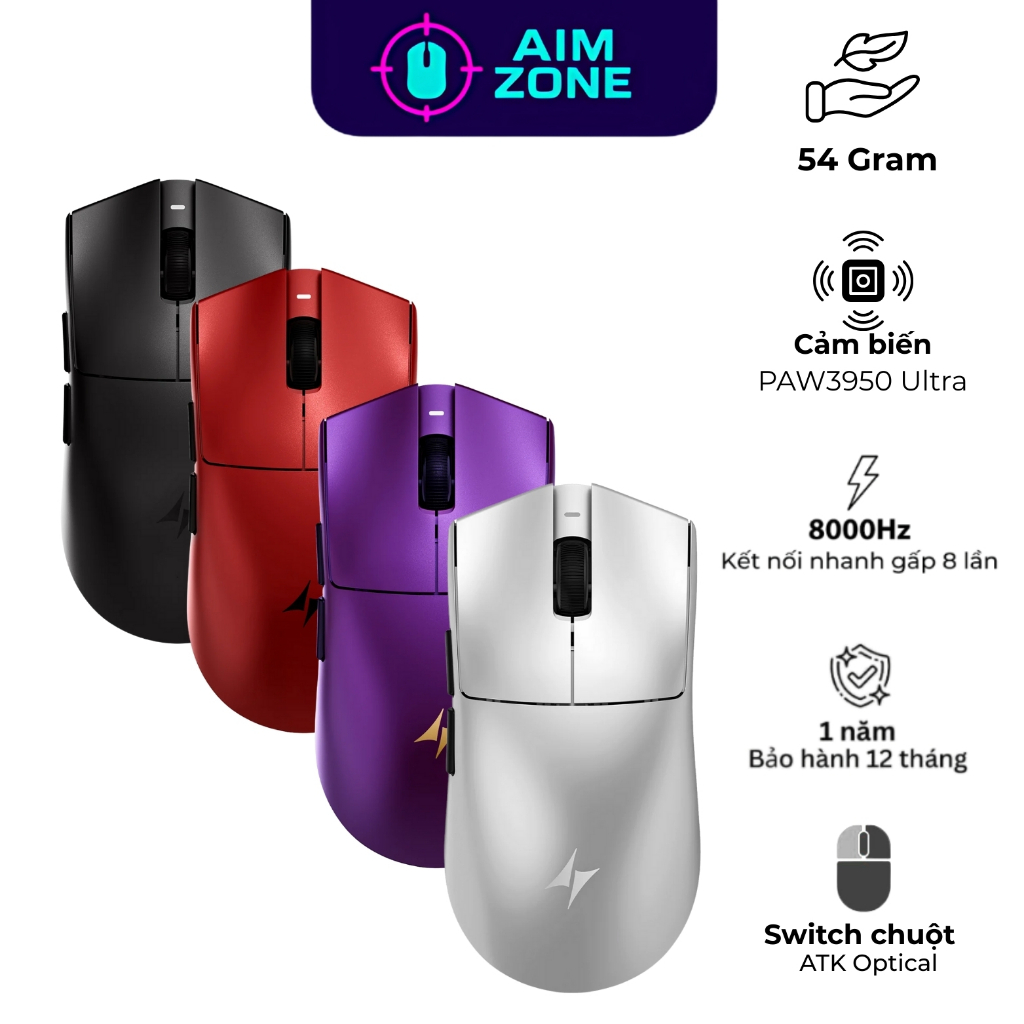 [NEW-BH12T] Chuột Gaming Không Dây ATK Blazing Sky X1 SE | X1S ...