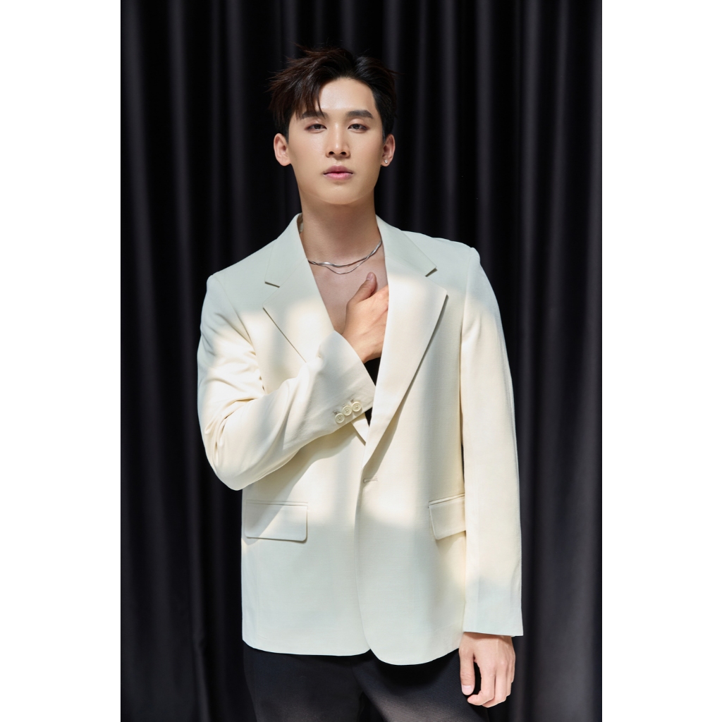 Áo Vest Americus Gosani Z1 Trơn Form Loose Fit Màu Kem | Shopee Việt Nam
