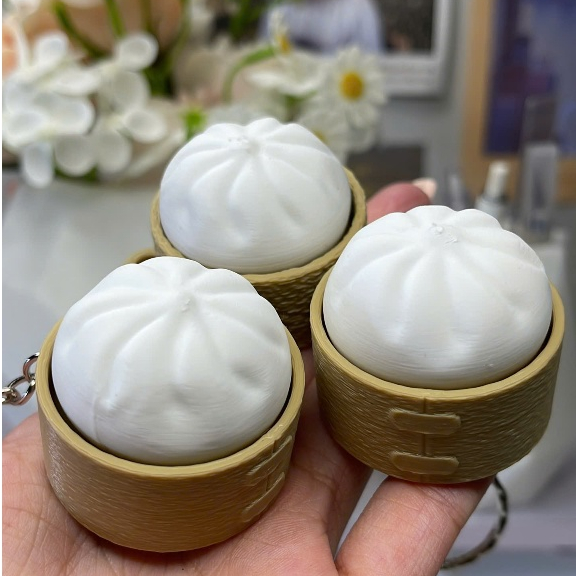 [MÓC KHÓA] Fidget Clicker Dumpling – Bánh Bao - IN 3D Cute Giảm Stress ...