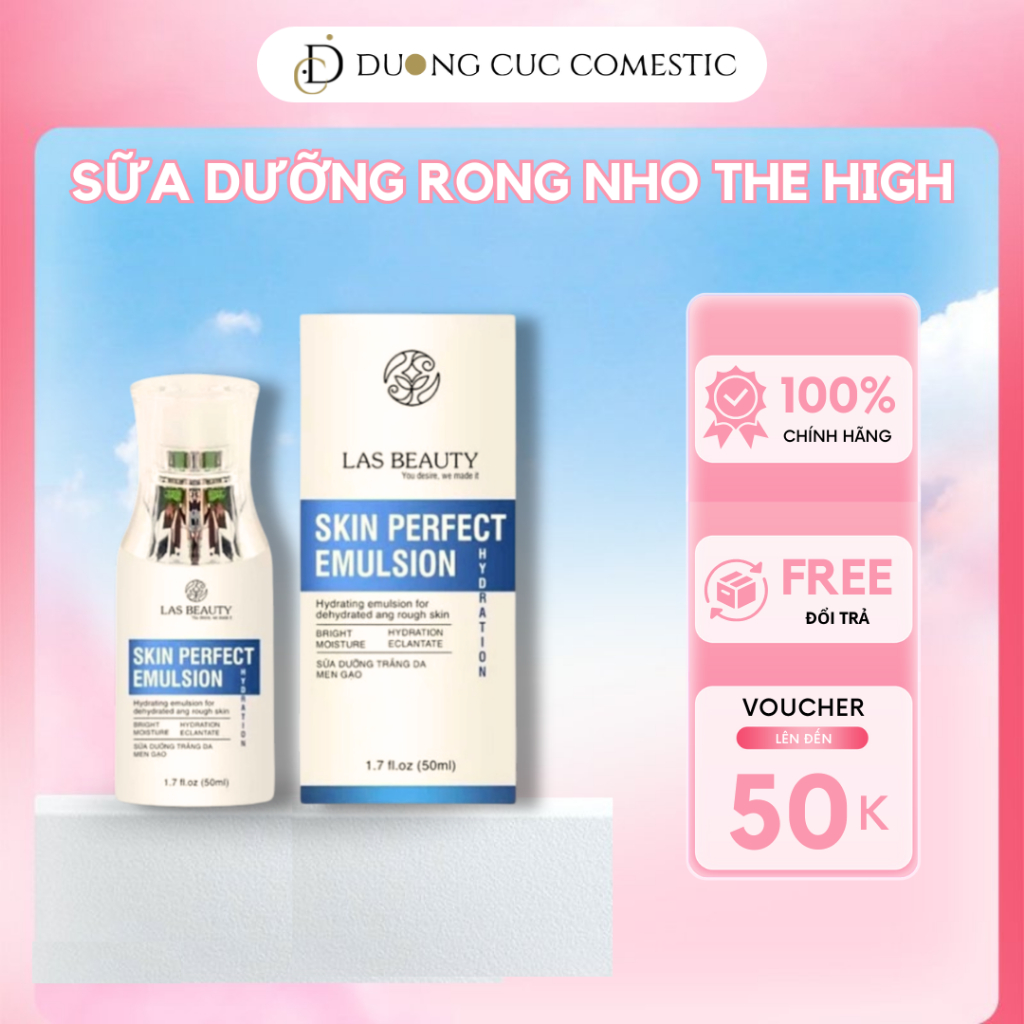 Sữa Dưỡng Rong Nho Nhật Bản Las Beauty Skin Perfect Emulsion 50ml DC174 ...