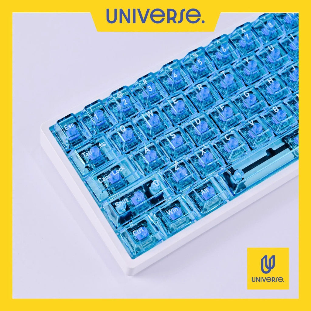 Keycap màu trong suốt xuyên led Keycap Pbt In Dyesub 115 Nút Bàn Phím ...