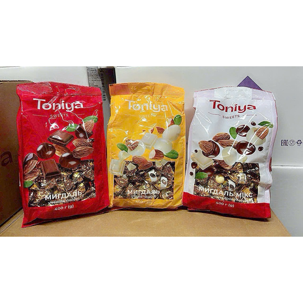 Kẹo Socola Đen bọc Hạnh Nhân TONIYA Nga | Shopee Việt Nam