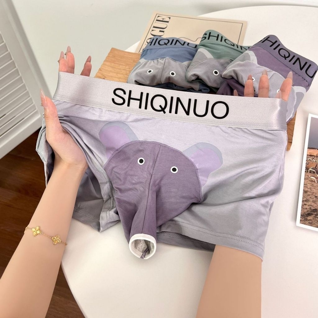 Quần sịp nam hình chú voi có vòi chui qua được cho người lớn dễ thương ...