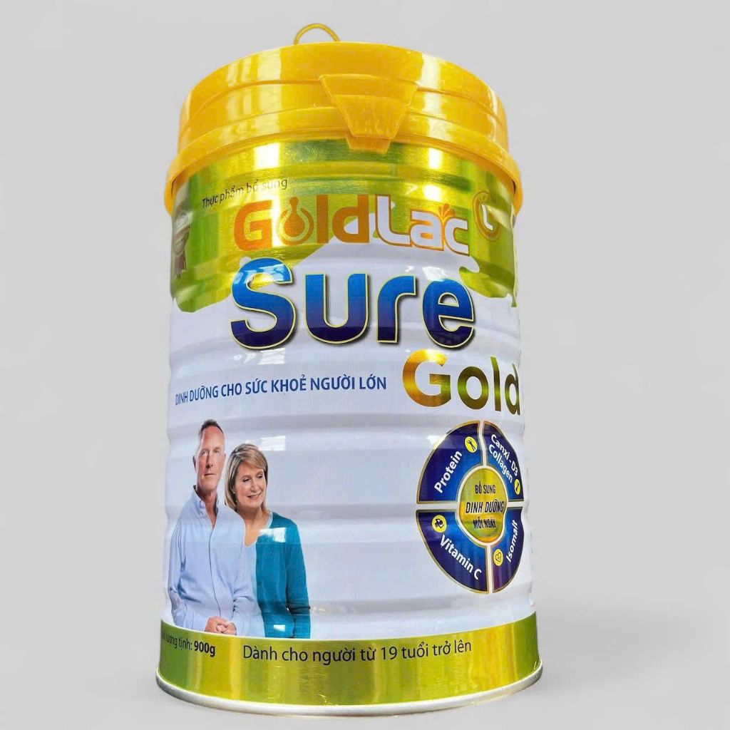 Sữa cho người lớn Goldlac Sure Gold lon 900g | Shopee Việt Nam