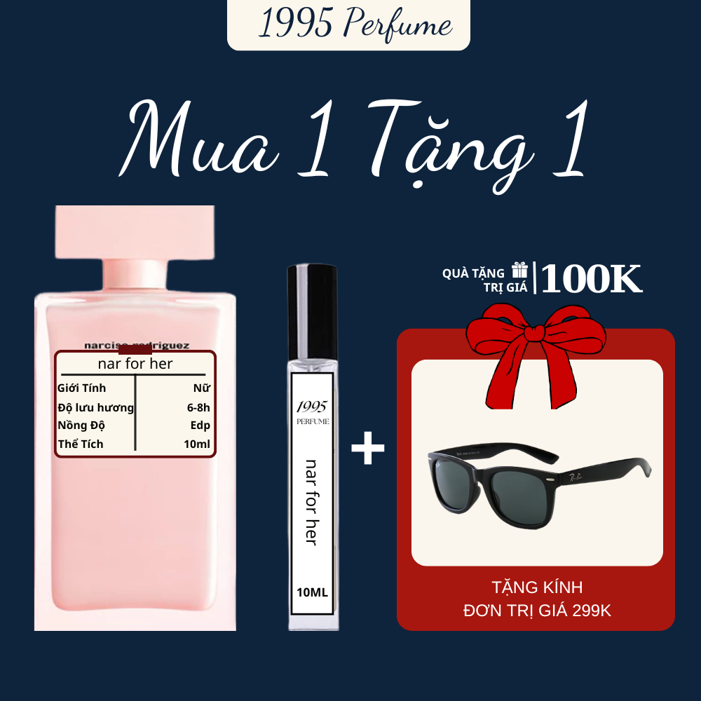Nước hoa nữ Nar Rodriguez Nar For Her EDP hương thơm ngọt ngào , trong ...