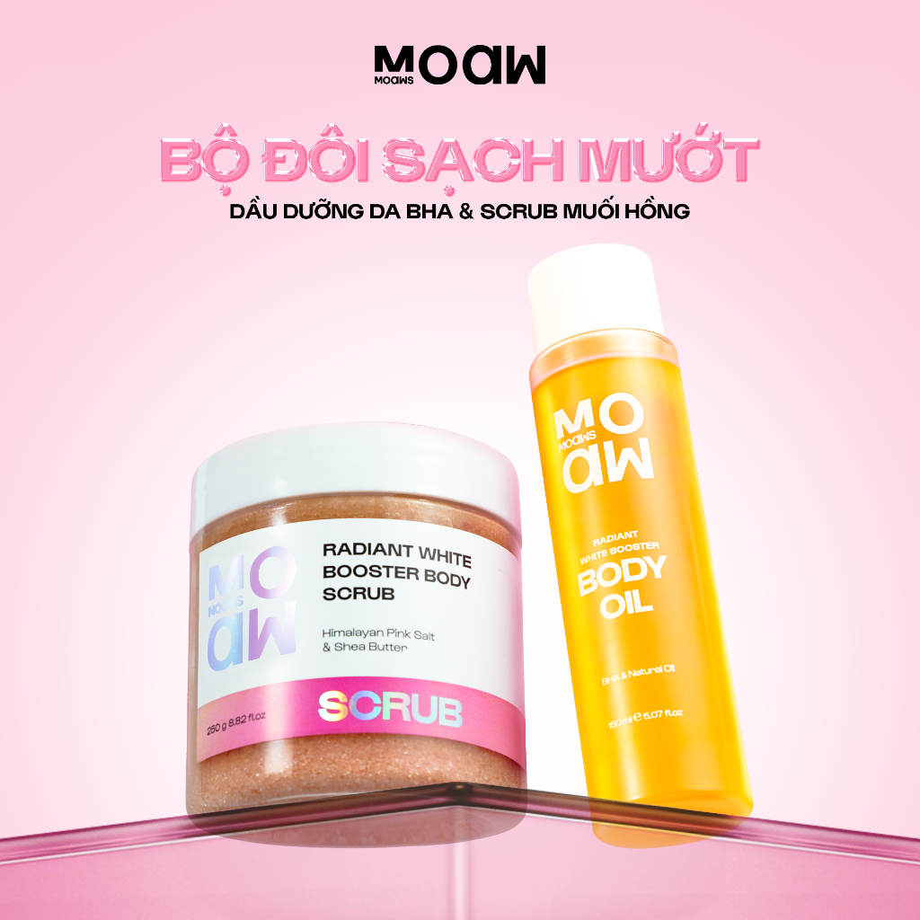 Combo Chăm Sóc Da Dưỡng Sáng Mờ Thâm MOAW MOAWS Giúp Da Căng Mịn - Body ...