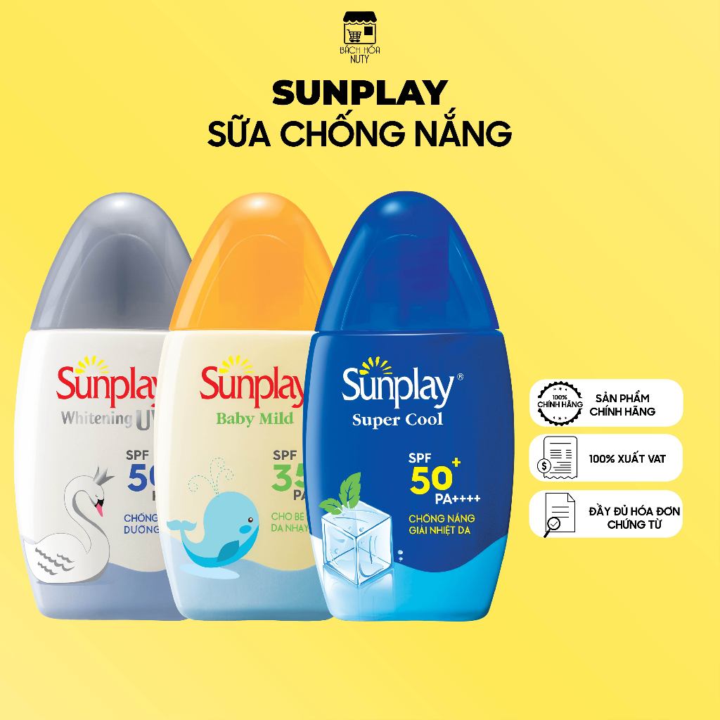 Sữa Chống Nắng Sunplay Bảo Vệ Vượt Trội Whitening UV/Super Cool/Baby ...