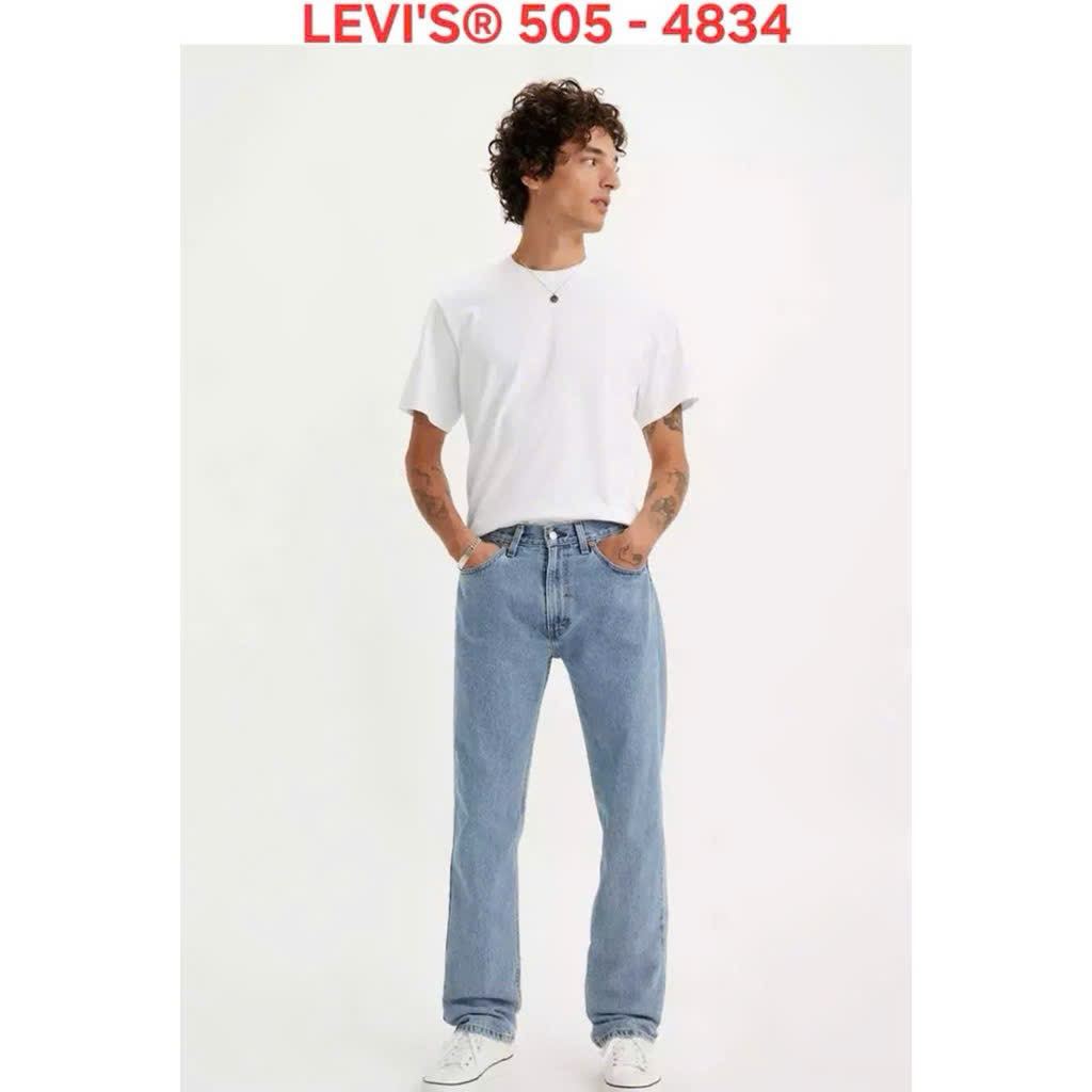 Quần JEAN Nam Levi’s® 505 LIGHT STONEWASH - Mã 4834 L30 - Form: REGULAR ...