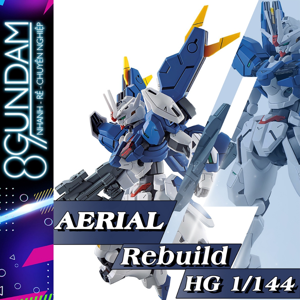 [CÓ SẴN] Mô Hình Lắp Ráp HG Aerial Rebuild Fighter (tặng kèm base ...