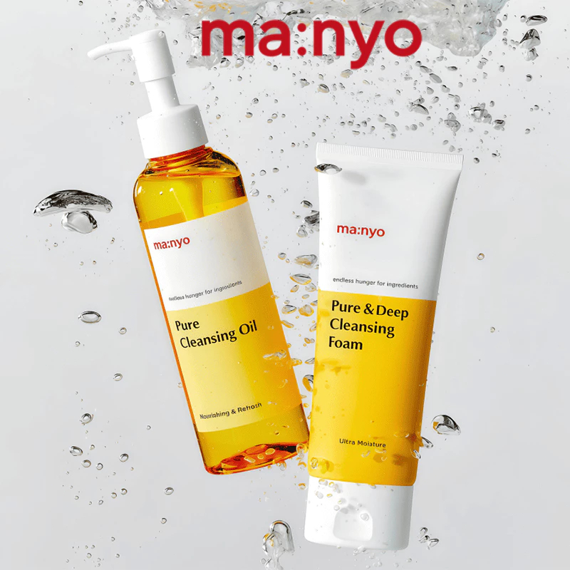 MANYO Pure Cleansing Oil 200ml / MANYO Pure & Deep Cleansing Foam 120ml ...