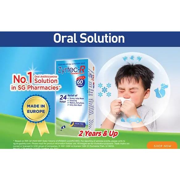 Zyrtec-R Children Allergy Relief Solution 75ML | Shopee Việt Nam