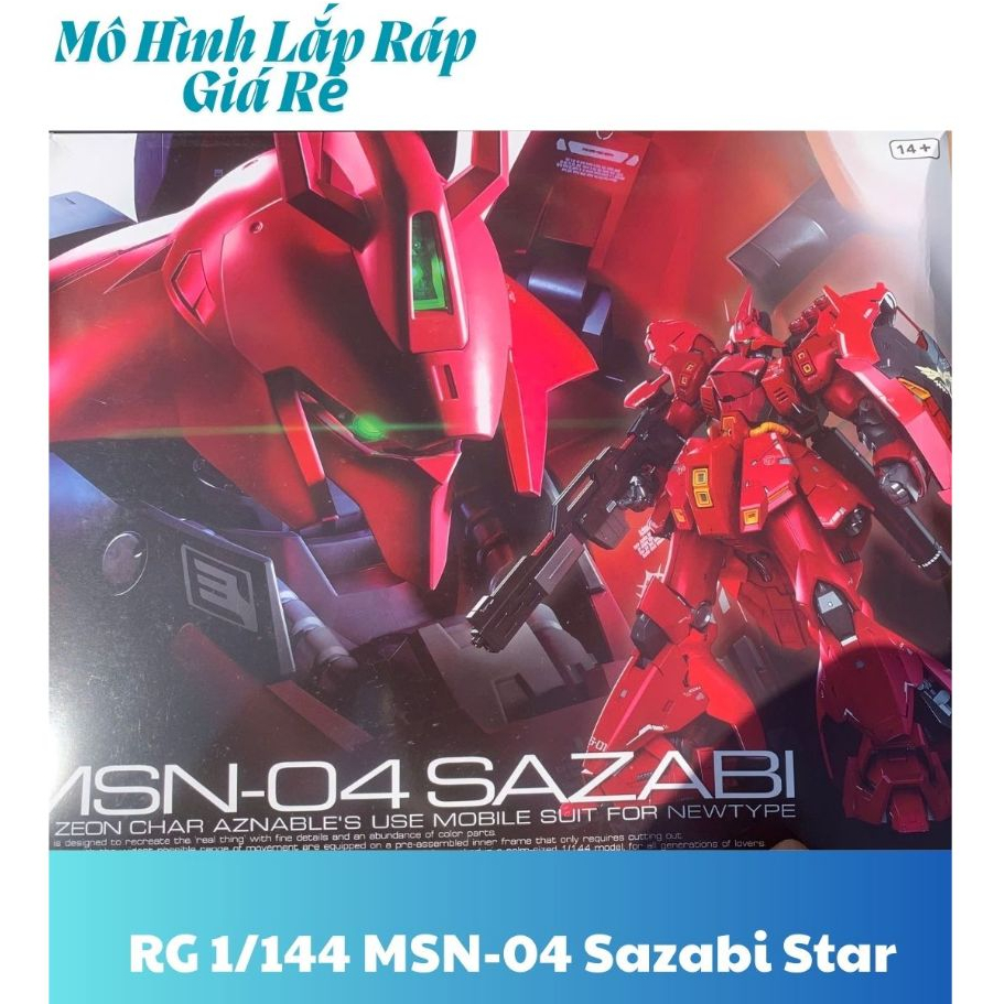 Mô Hình Lắp Ráp RG 1/144 MSN-04 Sazabi Star | Shopee Việt Nam